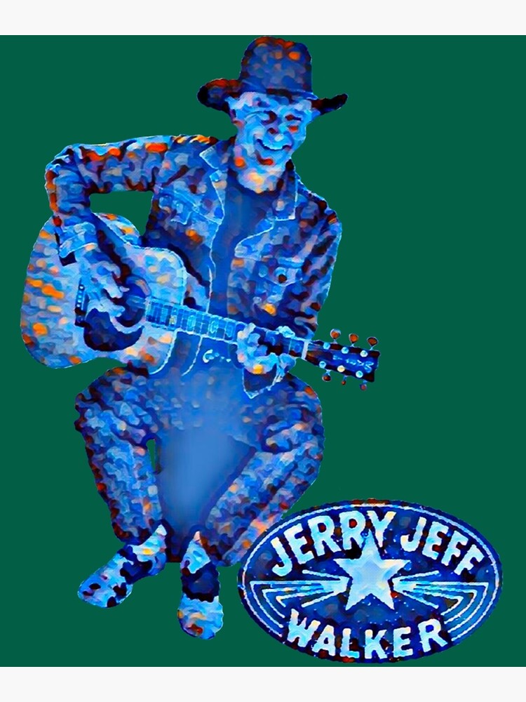 "Jerry Jeff Walker blue painting " Poster for Sale by AlphaCreatio ...