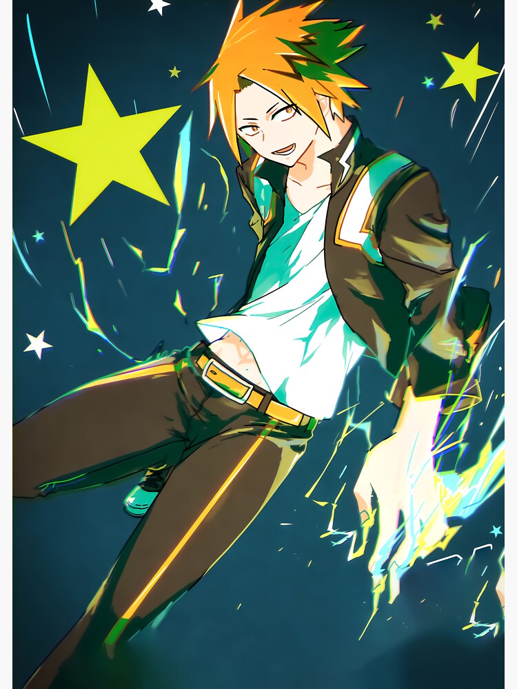 "Denki Kaminari Chargebolt My Hero Academia Design For Fan" Sticker for ...