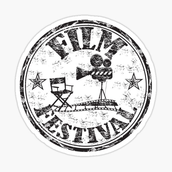 "Vintage Film Festival" Sticker for Sale by Style99Shop | Redbubble