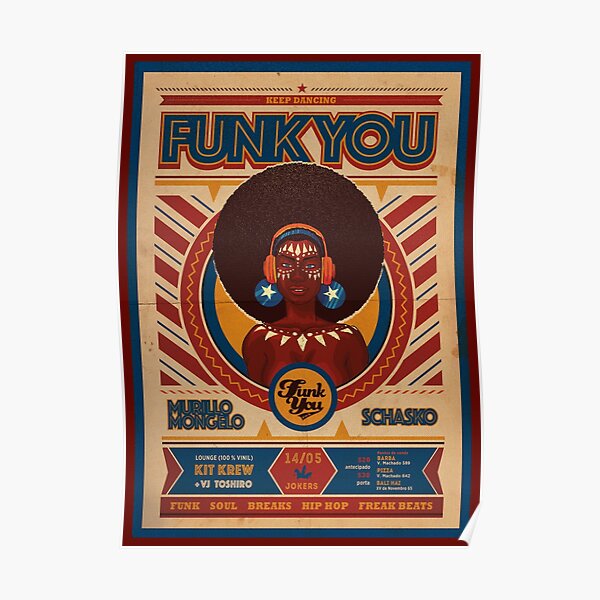 "Funk You - #01 - Poster Art" Poster by shuggielaufquen | Redbubble
