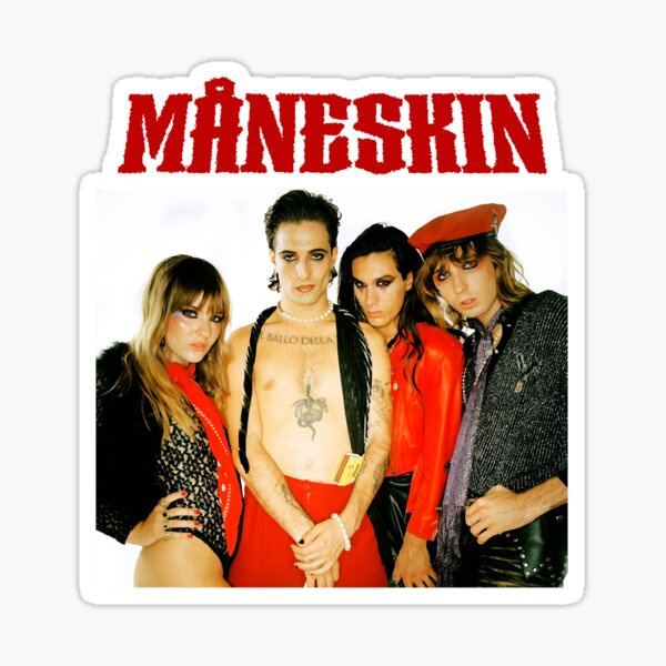 "Animal Rock Maneskin Band From Rome Gift For Halloween" Sticker for ...