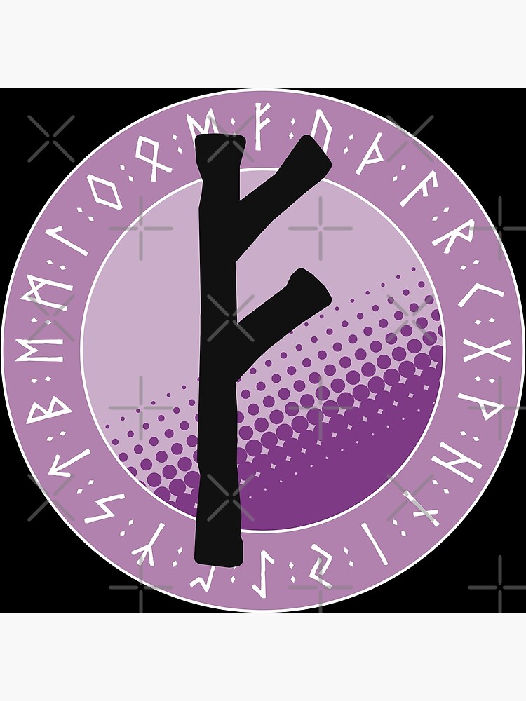 "Fehu (Wealth) - Viking Runes and Runic Symbols" Poster for Sale by ...