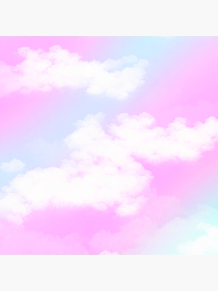 "Cotton Candy Skies" Sticker for Sale by PotluckPrints | Redbubble
