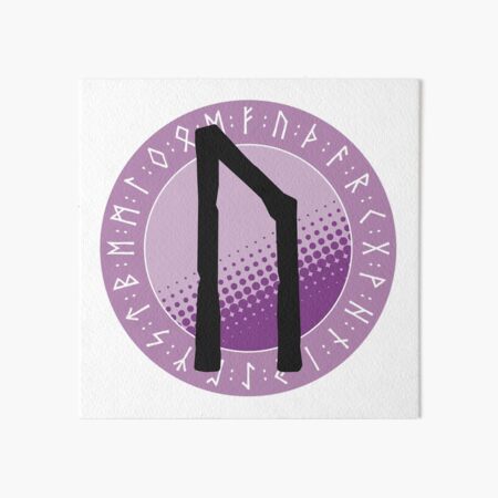 "Uruz (Strength) - Viking Runes and Runic Symbols" Art Board Print for ...