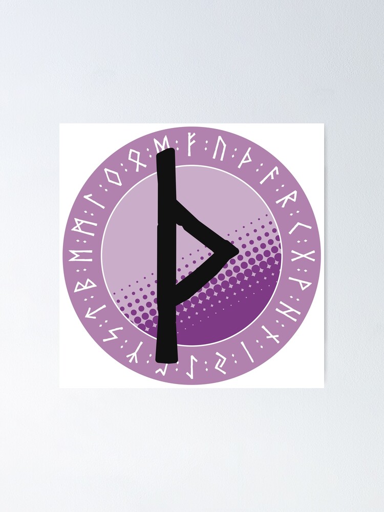 "Thurisaz (Thorn) - Viking Runes and Runic Symbols" Poster for Sale by ...