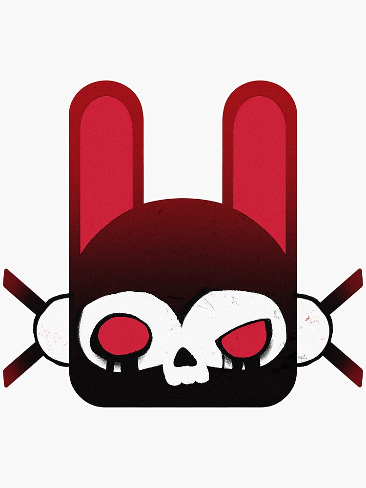 "Raging Lepus" Sticker for Sale by fizee | Redbubble
