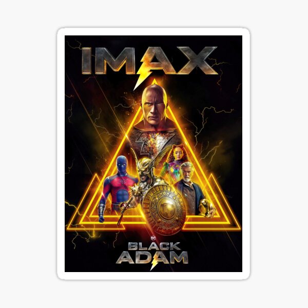 "Imax Black Adam Shazam 2022" Sticker for Sale by MatthewCarr77 | Redbubble