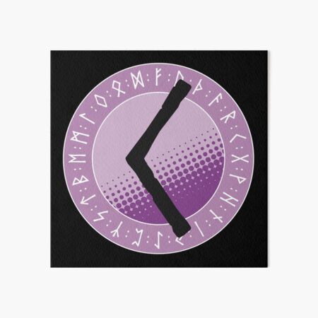 "Kenaz (Fire) - Viking Runes and Runic Symbols" Art Board Print for ...