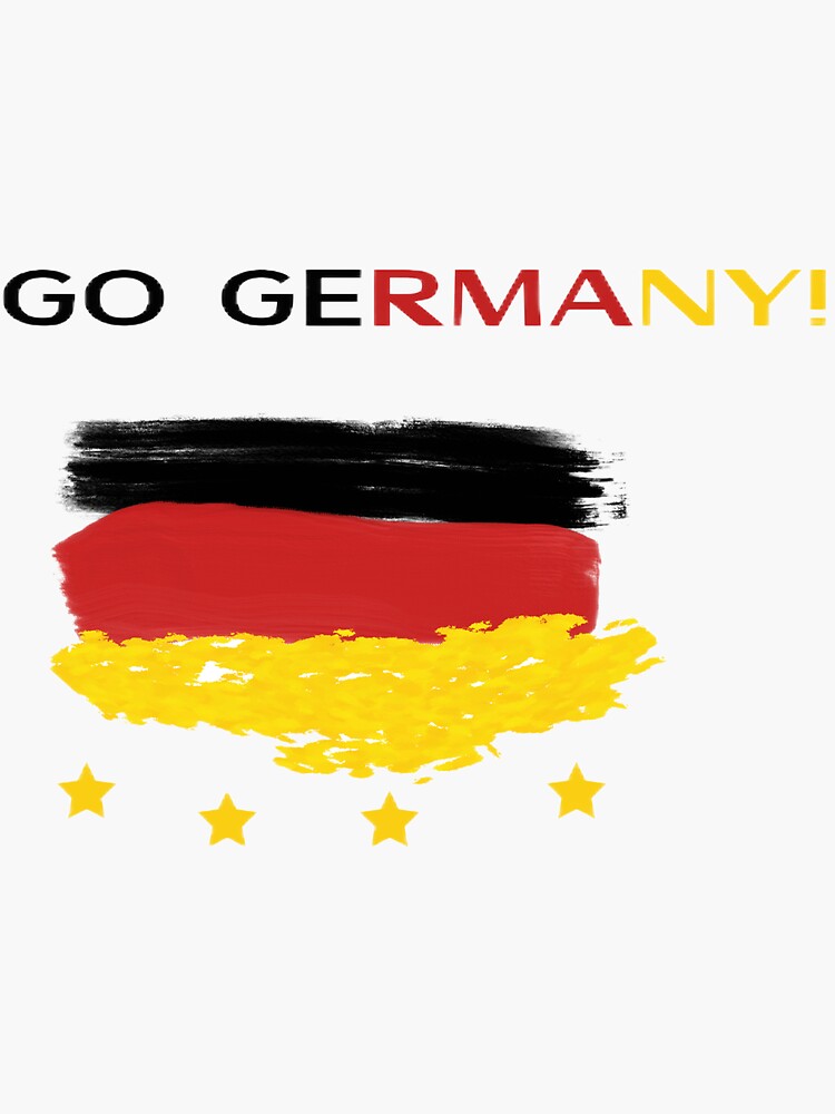"Cheering for Germany (Go Germany)" Sticker for Sale by loophighlights ...