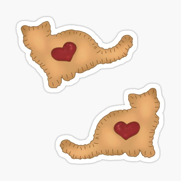 "red strawberry cat biscuit aesthetic dollette coquette pack" Sticker ...