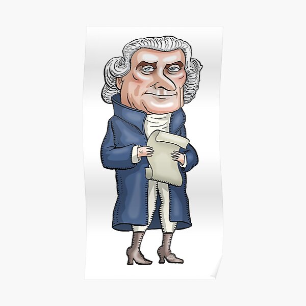 "President Thomas Jefferson" Poster for Sale by MacKaycartoons | Redbubble