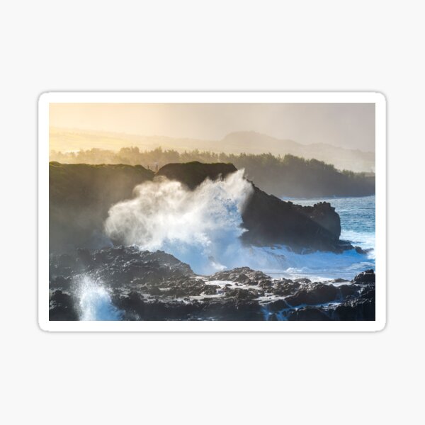 "Show of the swell on the rocks" Sticker for Sale by gaelfphoto | Redbubble