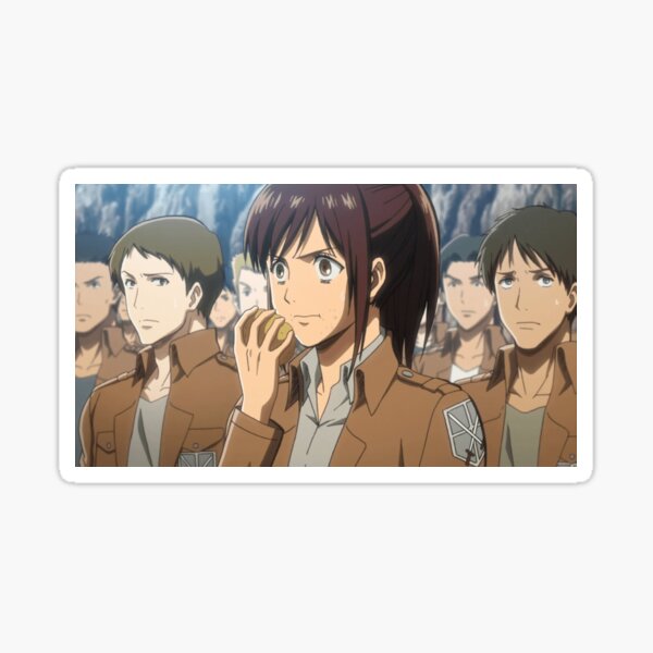 "Shingeki no Kyojin Sasha" Sticker for Sale by Ponchin0 | Redbubble