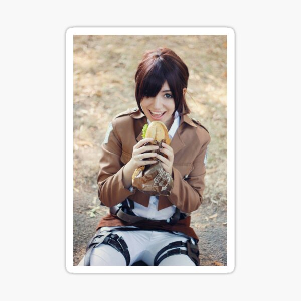 "Shingeki no Kyojin Sasha braus" Sticker by Ponchin0 | Redbubble