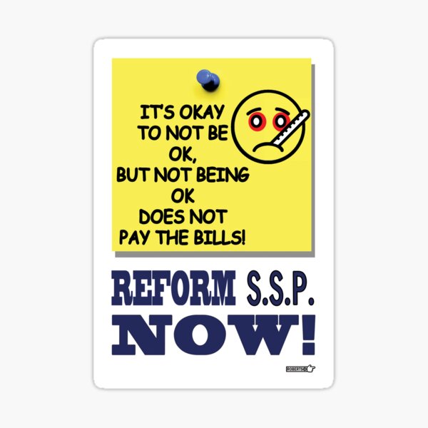 "Reform SSP Now! (2022)" Sticker for Sale by CussRoberts | Redbubble