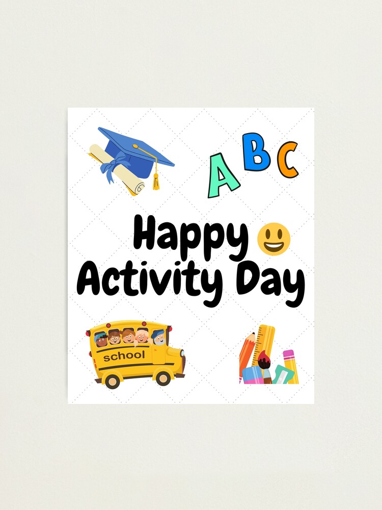 "Happy Activity Day, international day of happiness, happiness activity ...
