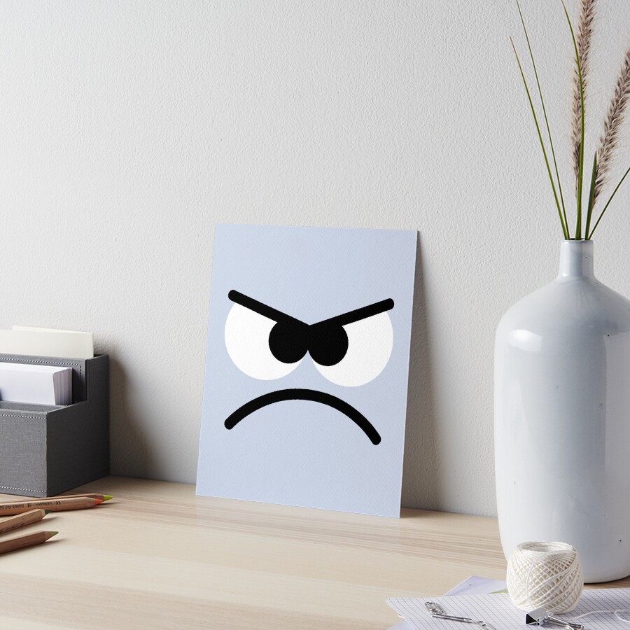" sad emoticon" Art Board Print for Sale by TAOR | Redbubble