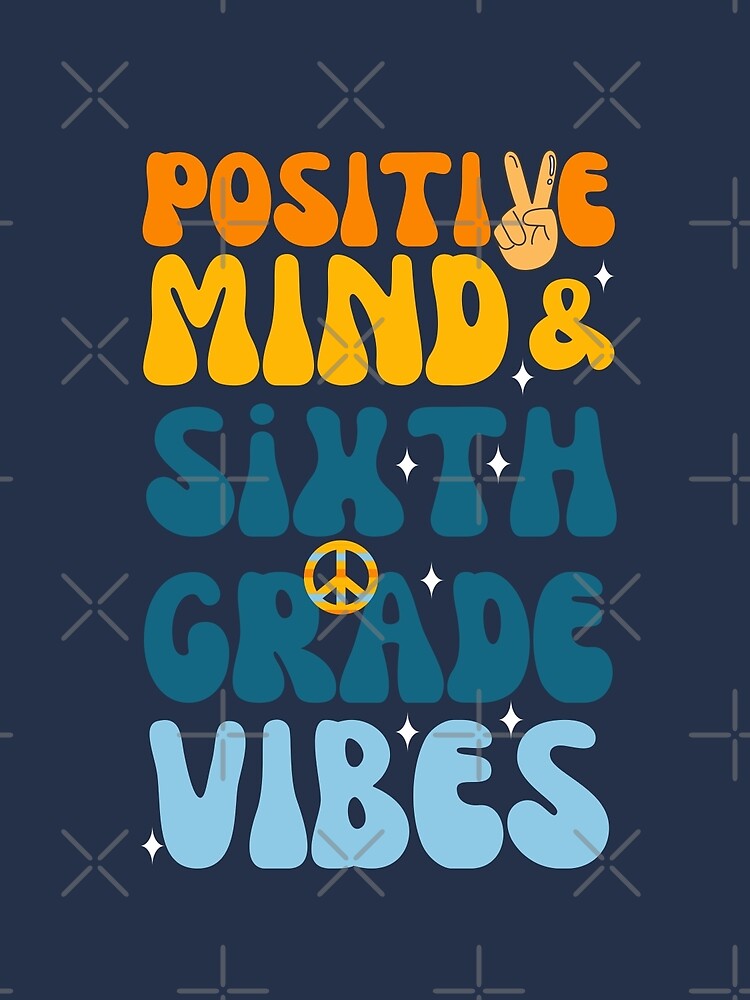 "Sixth Grade Vibes | Retro Back to School Sixth Grade | First Day of ...