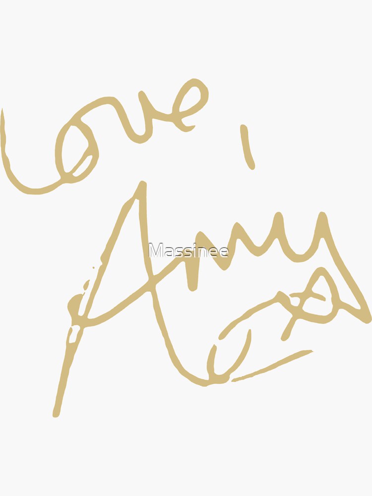 "Love Amy Winehouse" Sticker for Sale by Massinee | Redbubble