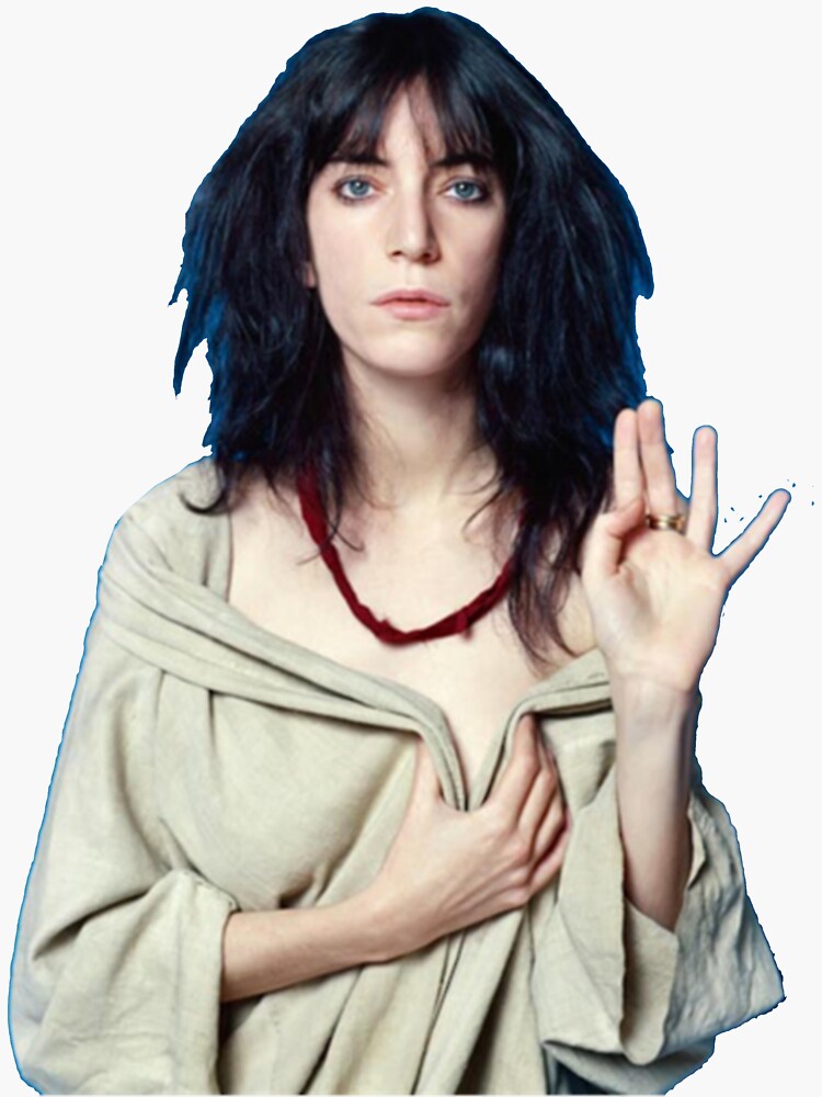"Patti Smith 70s Punk" Sticker for Sale by DaisyThornton | Redbubble