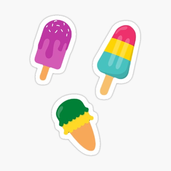 "cute ice creams " Sticker for Sale by momos01 | Redbubble