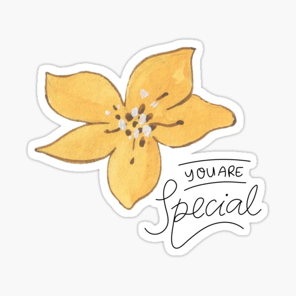 "YOU ARE SPECIAL " Sticker for Sale by MirillaShop | Redbubble