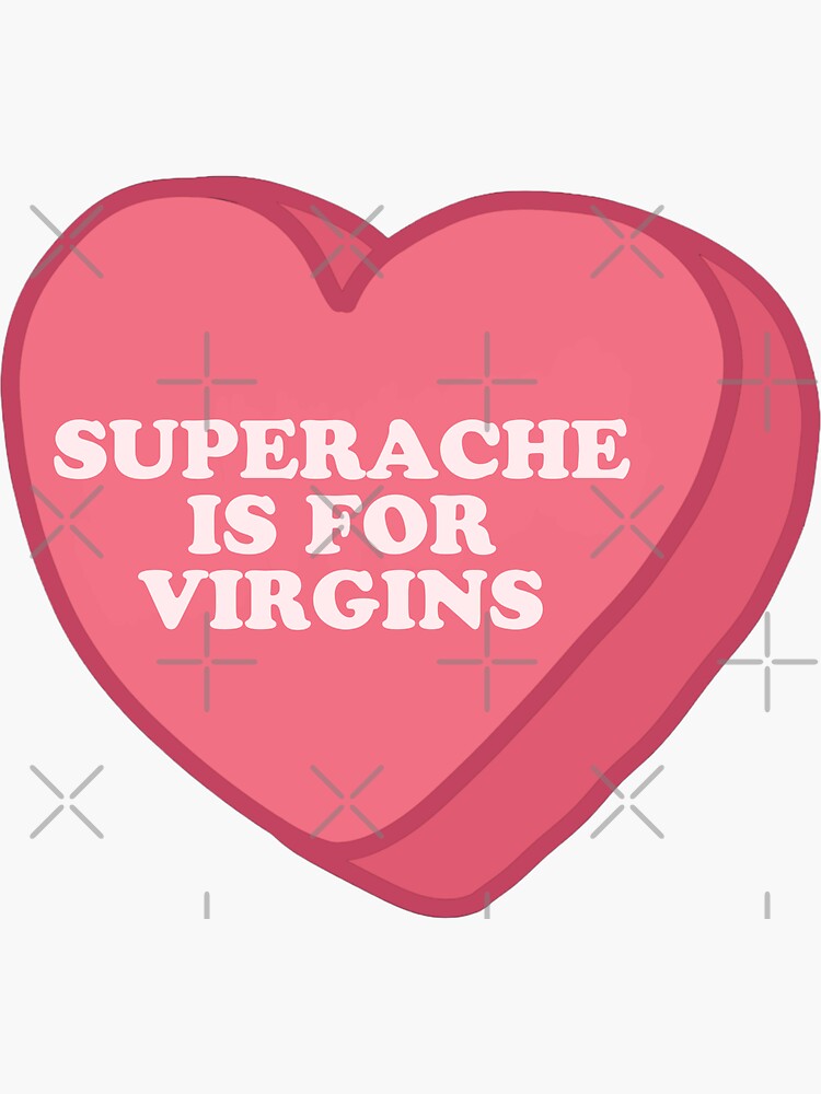 "Superache Sweetheart" Sticker for Sale by sketch-of-crows | Redbubble