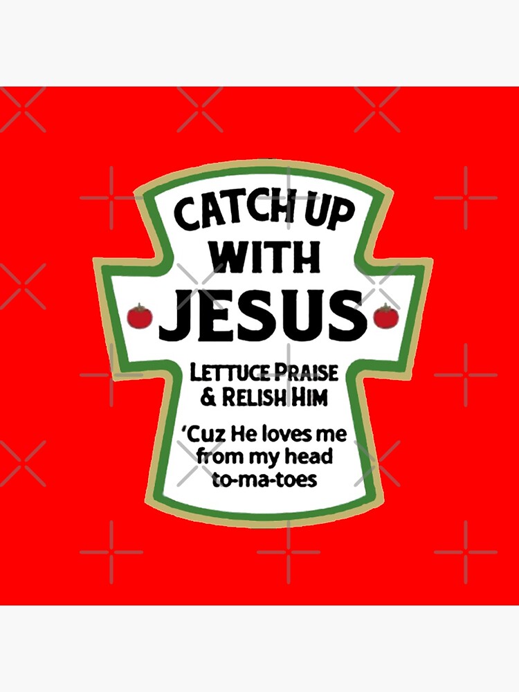 "Catch up with JESUS - Jesus T Shirts - I love Jesus T Shirt" Clock for ...