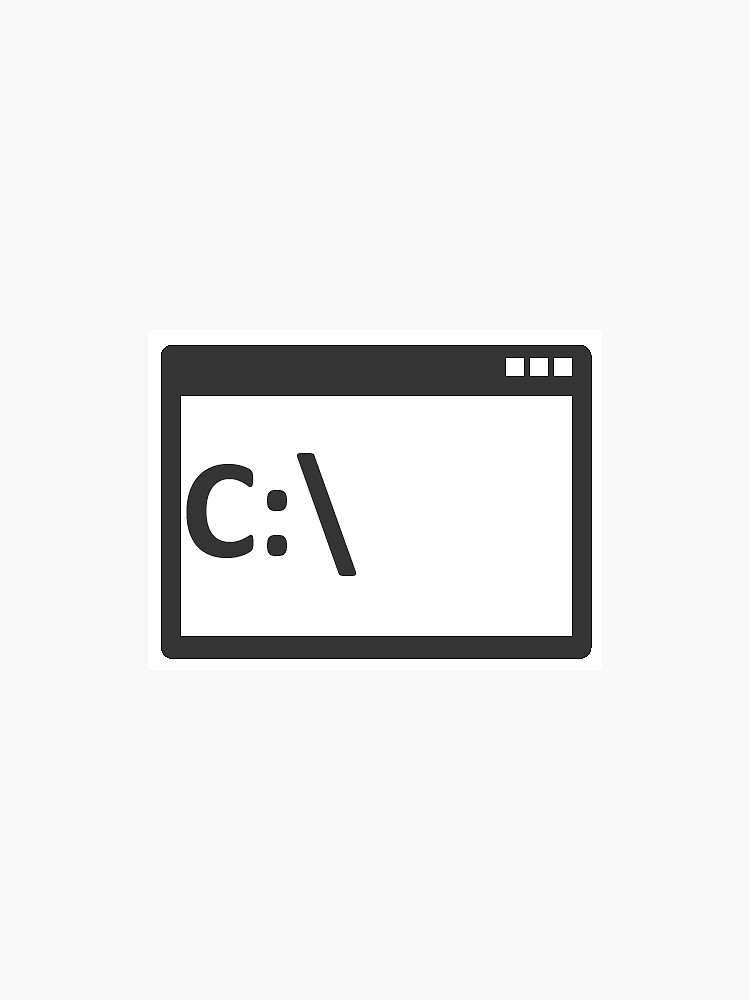"Command Prompt" Sticker for Sale by kcsodetz | Redbubble