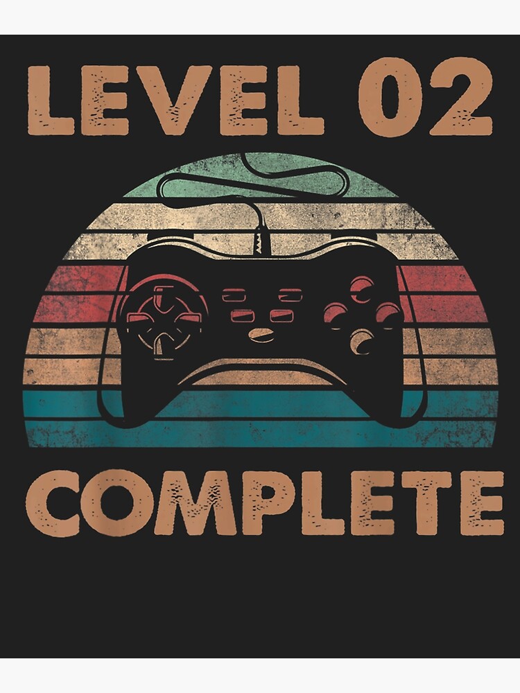 "Level 2 Complete Vintage 2nd Wedding Anniversary Celebration" Poster ...