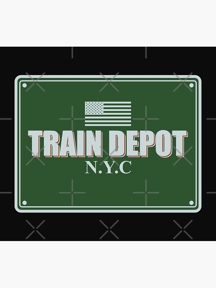 "NYC Train Depot Sign" Poster for Sale by TheRailStation | Redbubble