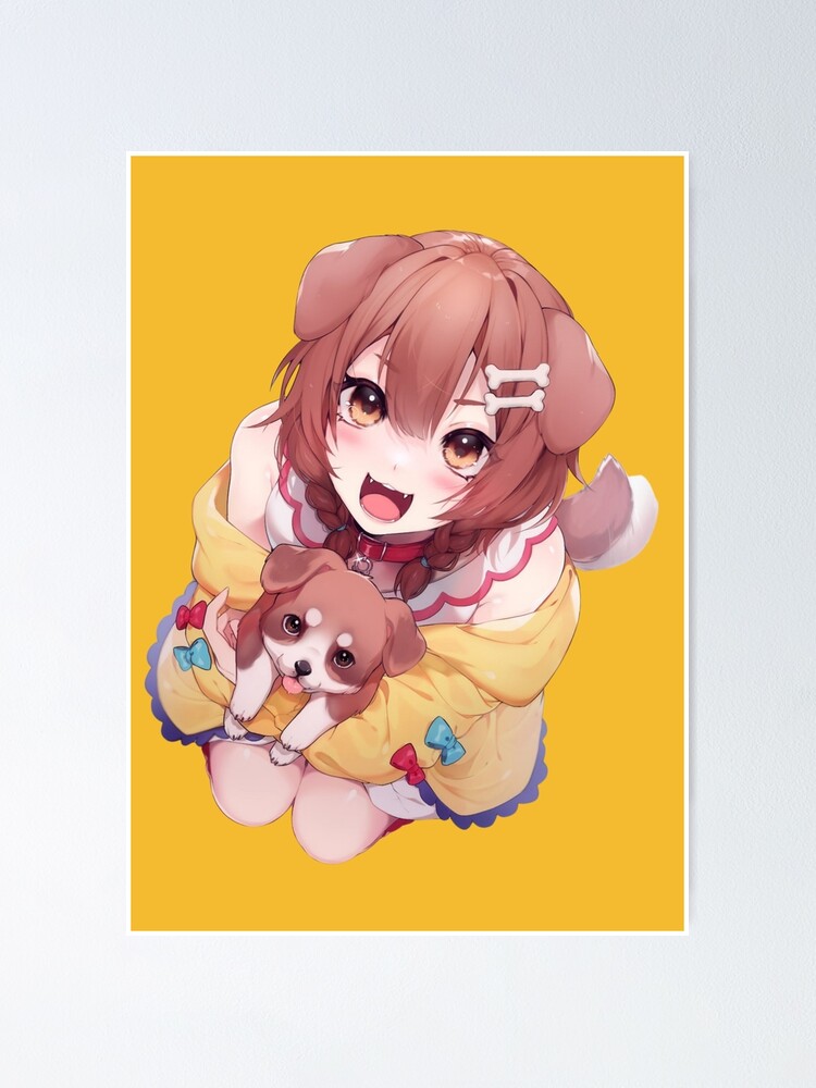 "Cute Inugami Korone - Hololive" Poster for Sale by ChibiAnime1 | Redbubble
