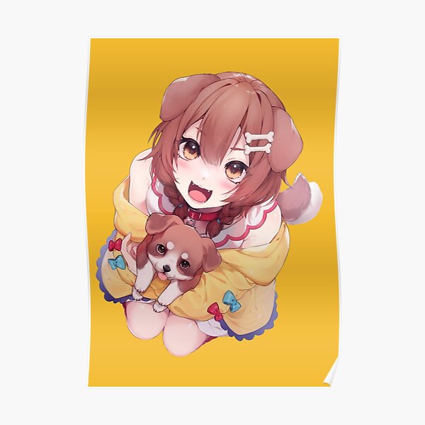"Cute Inugami Korone - Hololive" Poster for Sale by ChibiAnime1 | Redbubble
