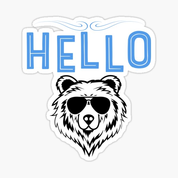 "Cool bear " Sticker for Sale by TAOR | Redbubble