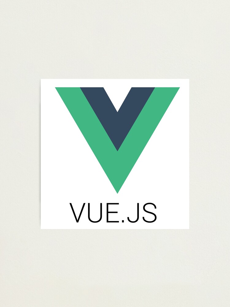 "Vue JS logo" Photographic Print by hipstuff | Redbubble