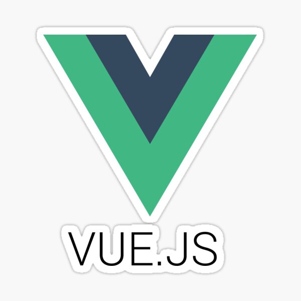 "Vue JS logo" Sticker by hipstuff | Redbubble