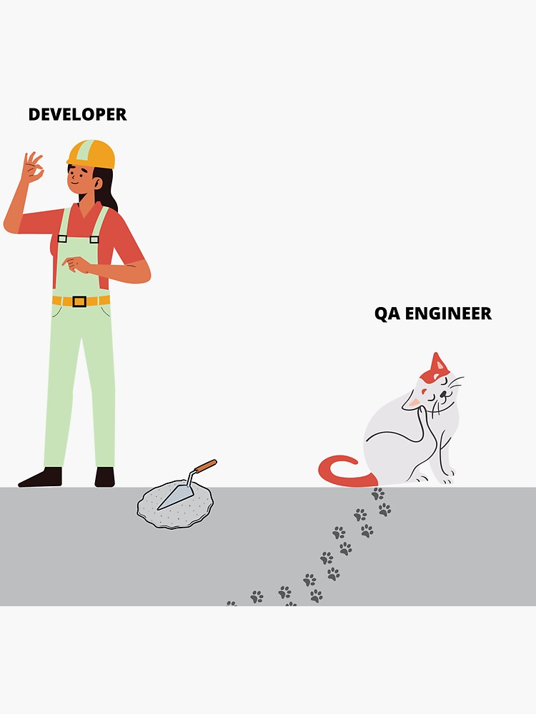 "Developer Memes Gift For Software Developer QA Engineer Meme" Sticker for Sale by ohsheep ...