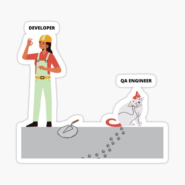 "Developer Memes Gift For Software Developer QA Engineer Meme" Sticker for Sale by ohsheep ...