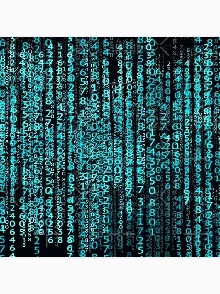 "Teal Computer Code" Poster for Sale by TotallyRetroArt | Redbubble