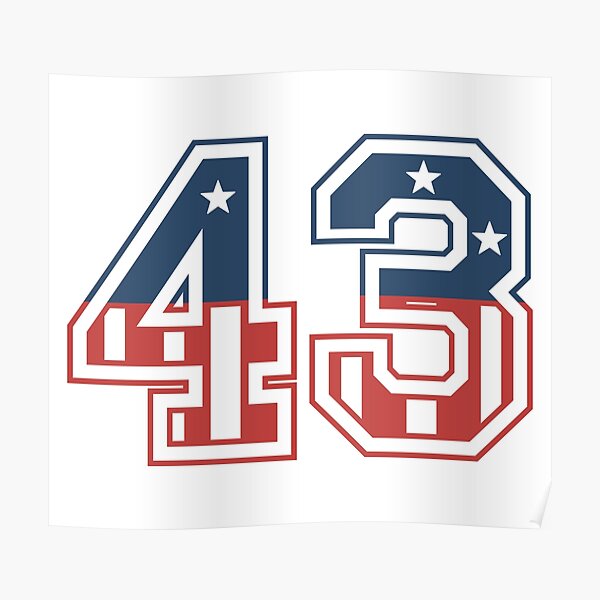 "Number 43 USA" Poster for Sale by PaulSDesign | Redbubble