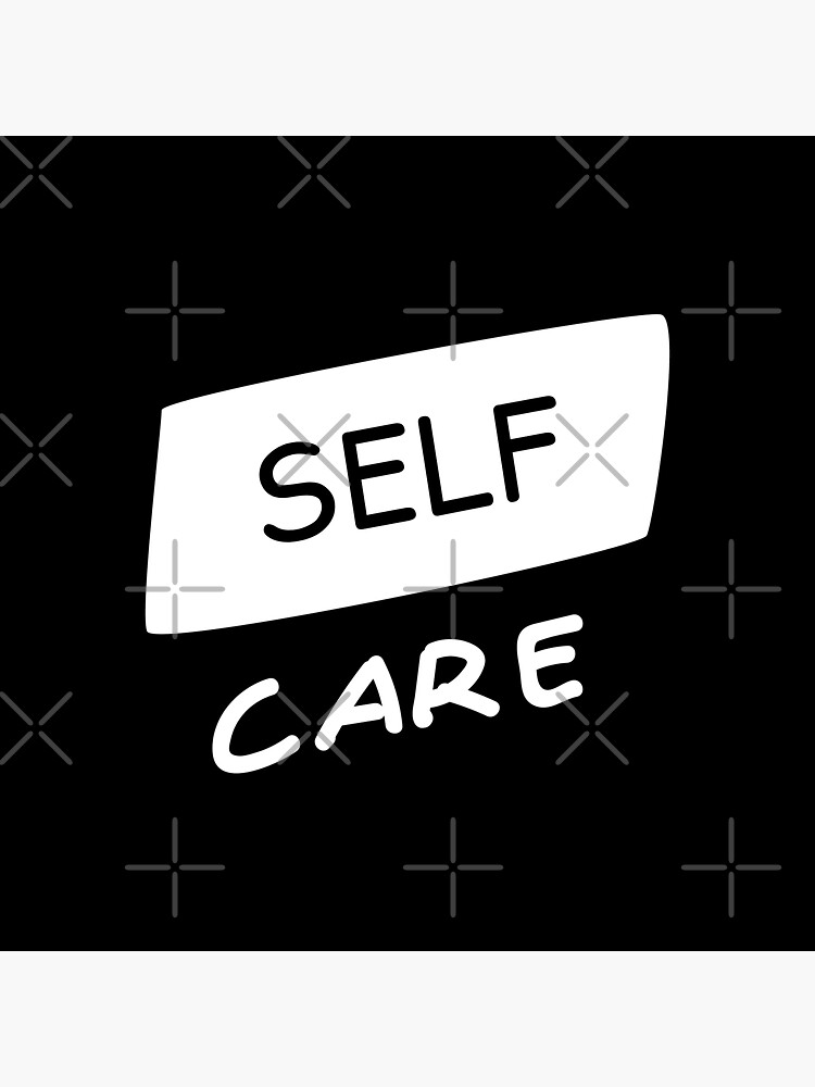 "Self Care: Black And White" Sticker for Sale by stickersstill | Redbubble