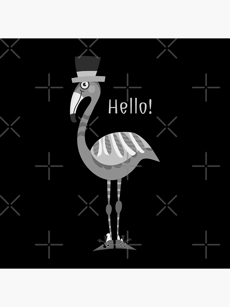 "Flamingo: black and white" Sticker for Sale by stickersstill | Redbubble