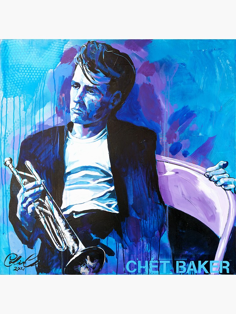 "Chet B Jazz musician trumpeter singer" Sticker for Sale by ...