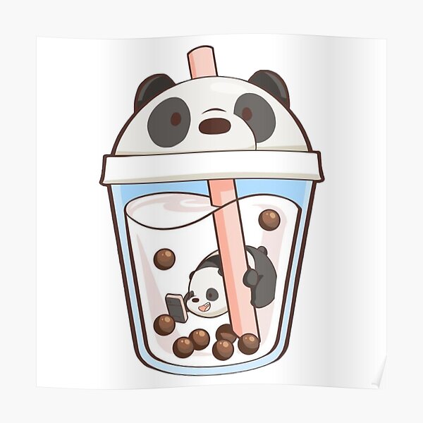 "Panda Boba - Kawaii" Poster for Sale by WhatisArtt | Redbubble