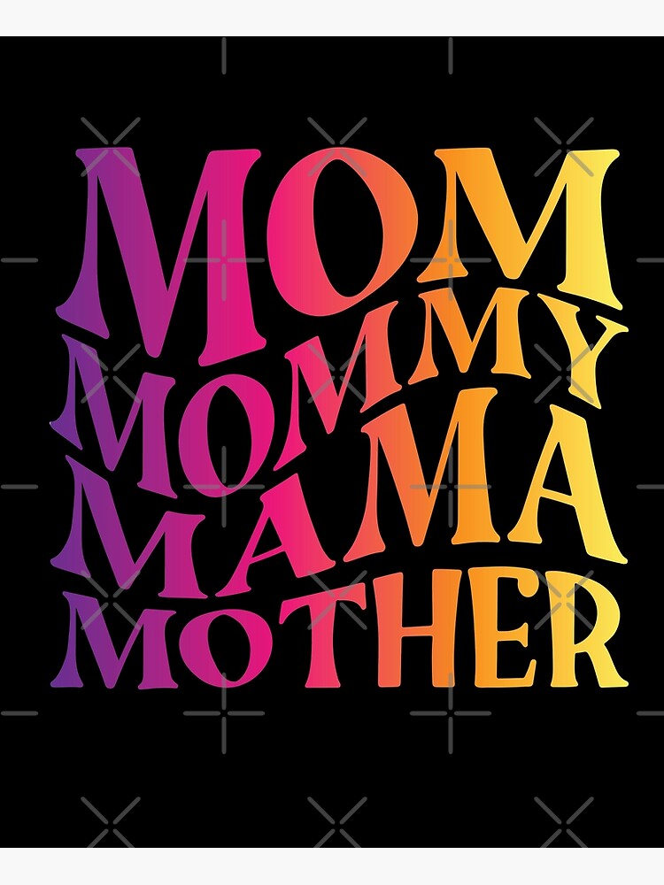 Póster «Mamá mami mamá Madre | Vida de mamá | Maternidad» de ...