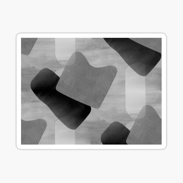 "Black Collage With Shades of Gray" Sticker for Sale by KeksWorkroom ...