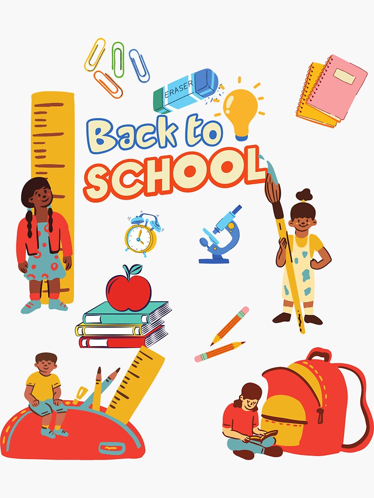 "back to school soon" Sticker for Sale by irizflower77 | Redbubble