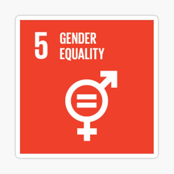 "Sustainable development goal - 5" Sticker for Sale by Markat8 | Redbubble