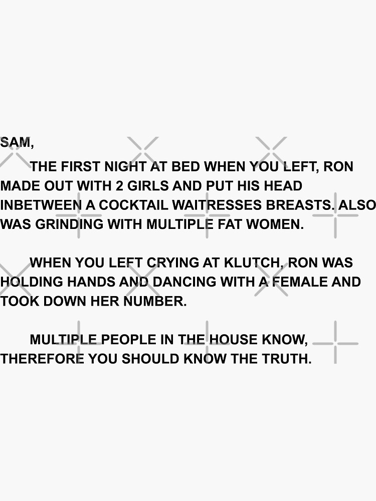 "The Anonymous Note (Jersey shore)" Sticker for Sale by fandemonium ...