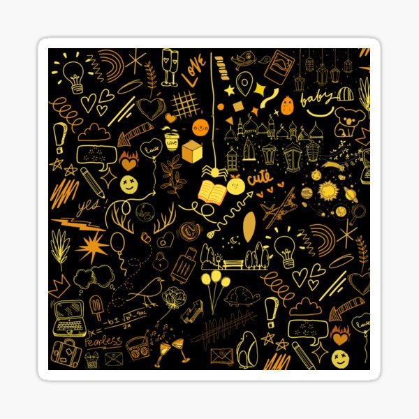 "Doodle Anytime" Sticker for Sale by lovehanii | Redbubble